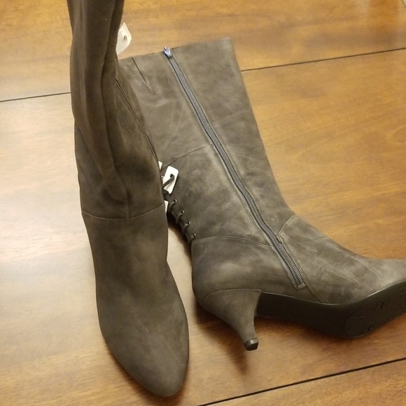 Naturalizer | Shoes | Gray Suede Boots Purchased From Dillards | Poshmark